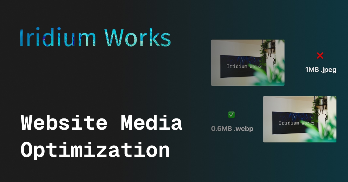 Iridium Works Update: 2025 Website Media Optimization Cheat Sheet